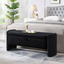 Inspired Home Gianna Button Tufted Nailhead Trim Velvet Bedroom Bench Walmart