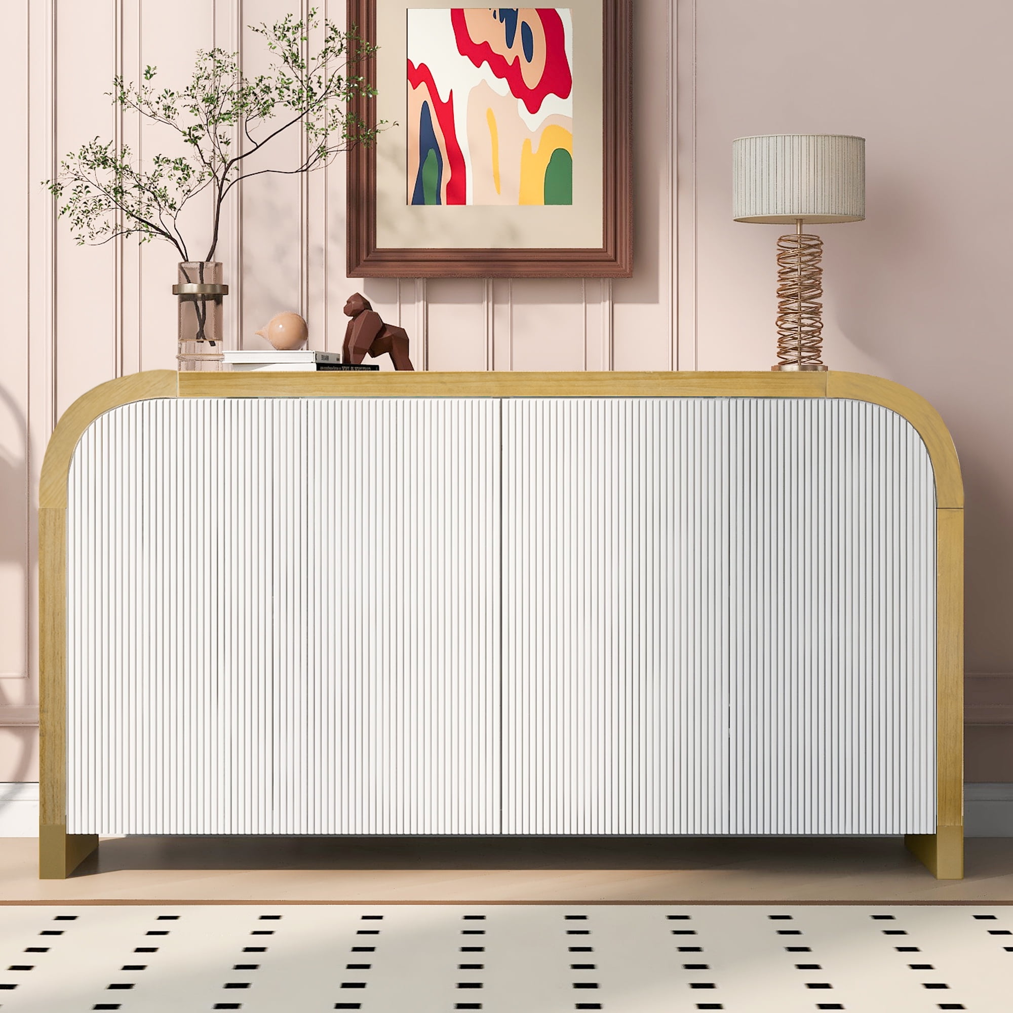 Lunale Modern Storage Sideboard - Ample Space - Walmart.com