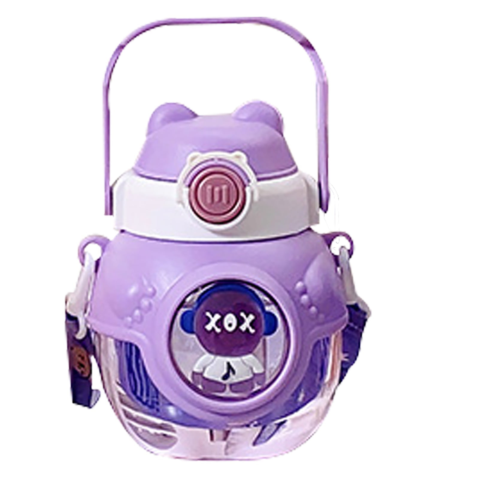 Lunaluna Cute Double Drink Hug Bear Plastic Water Cup Children Portable Cartoon Pot Belly Cup PC ...