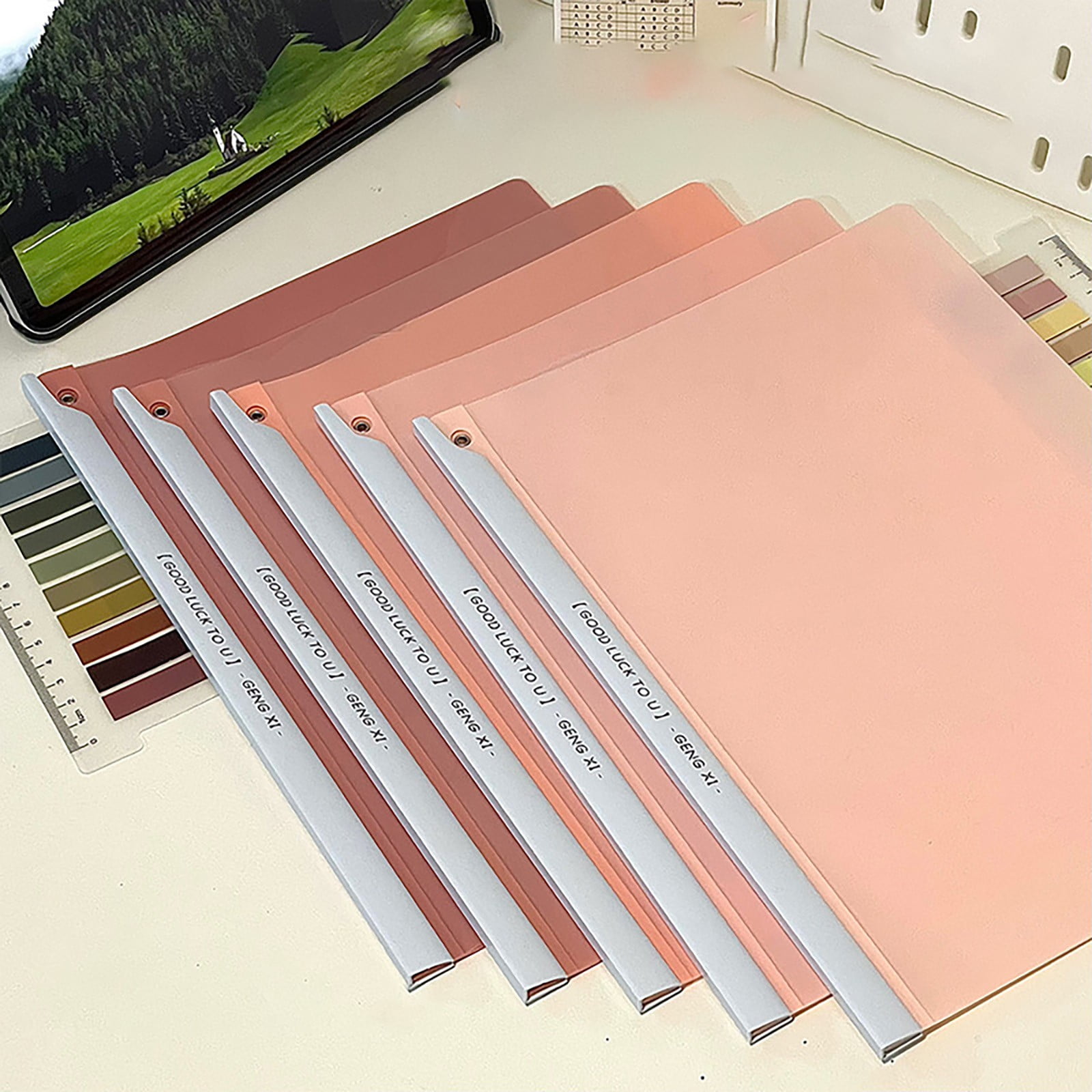 Lunanne 5Pack A4 Clear Front Report Covers Plastic Presentation Folders ...