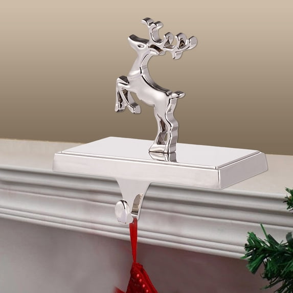 Lunanne Deer Snowman Stocking Hangers Christmas Stocking Holders Tree ...