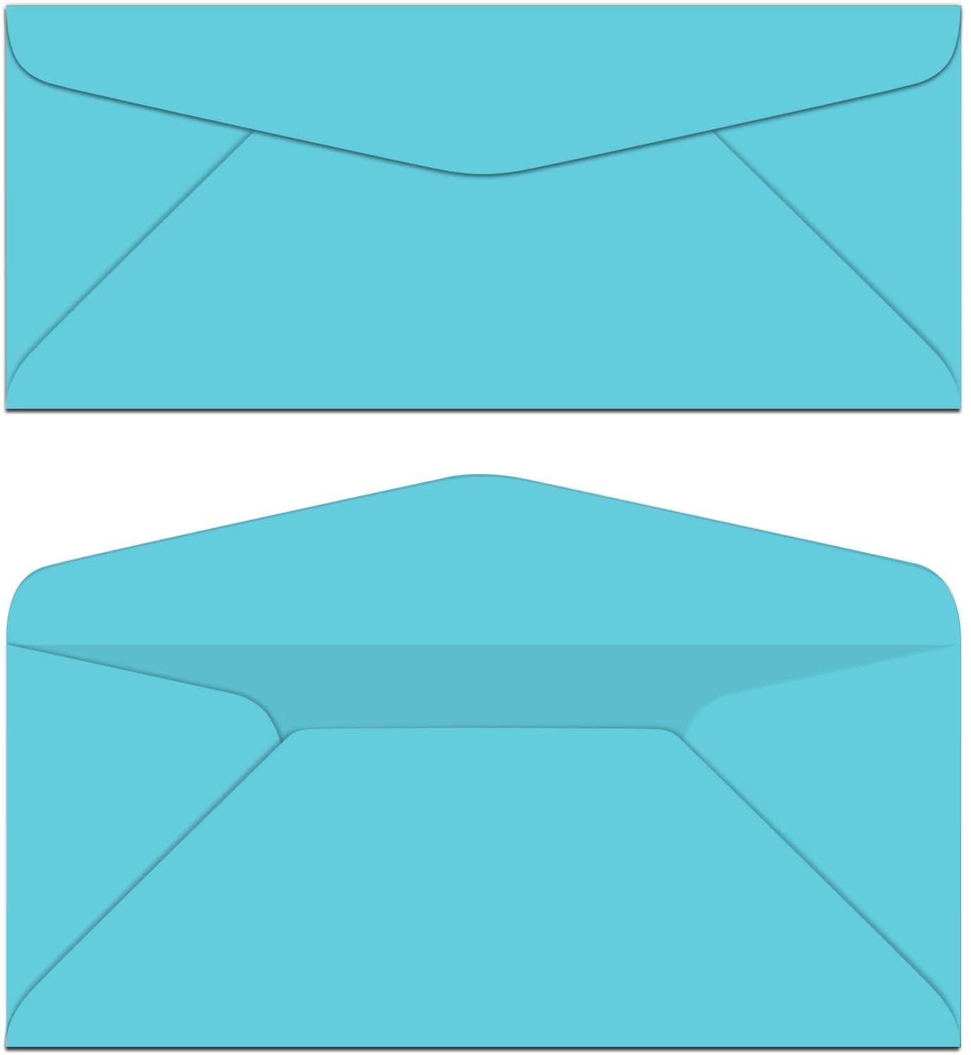 Light Blue #10 Business Color Mailing Envelopes | 4 1/8 X 9 ½ inches ...
