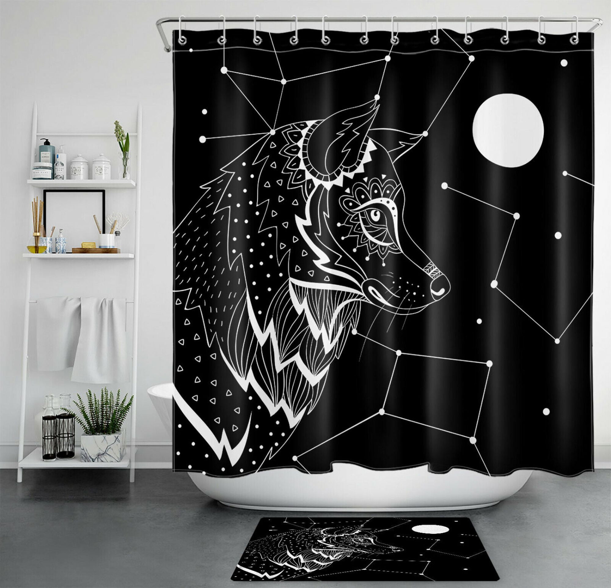 Lunar Chic: Elevate Your Bathroom Decor with a Stylish Wolf ...