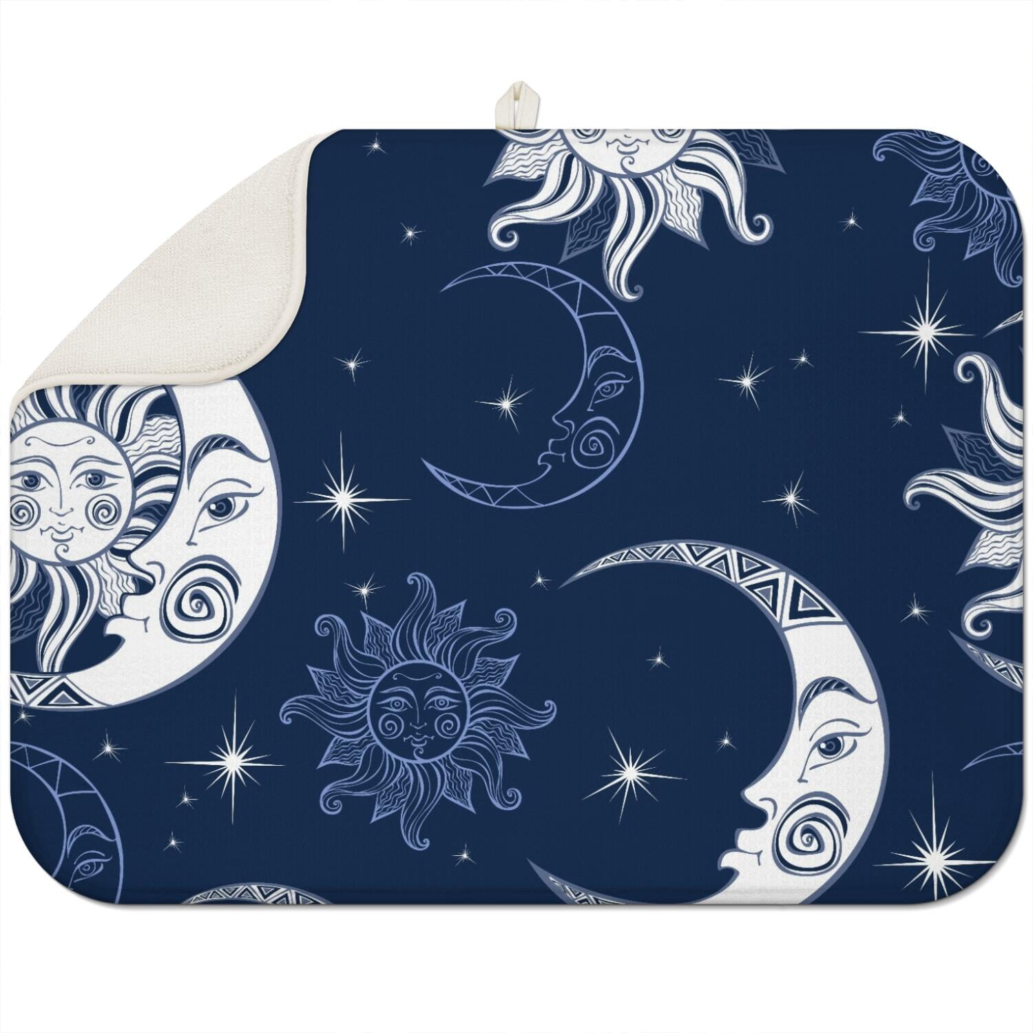 Lunar Eclipse Coffee Mat Gothic Microfiber Dish Drying Rack Pad ...