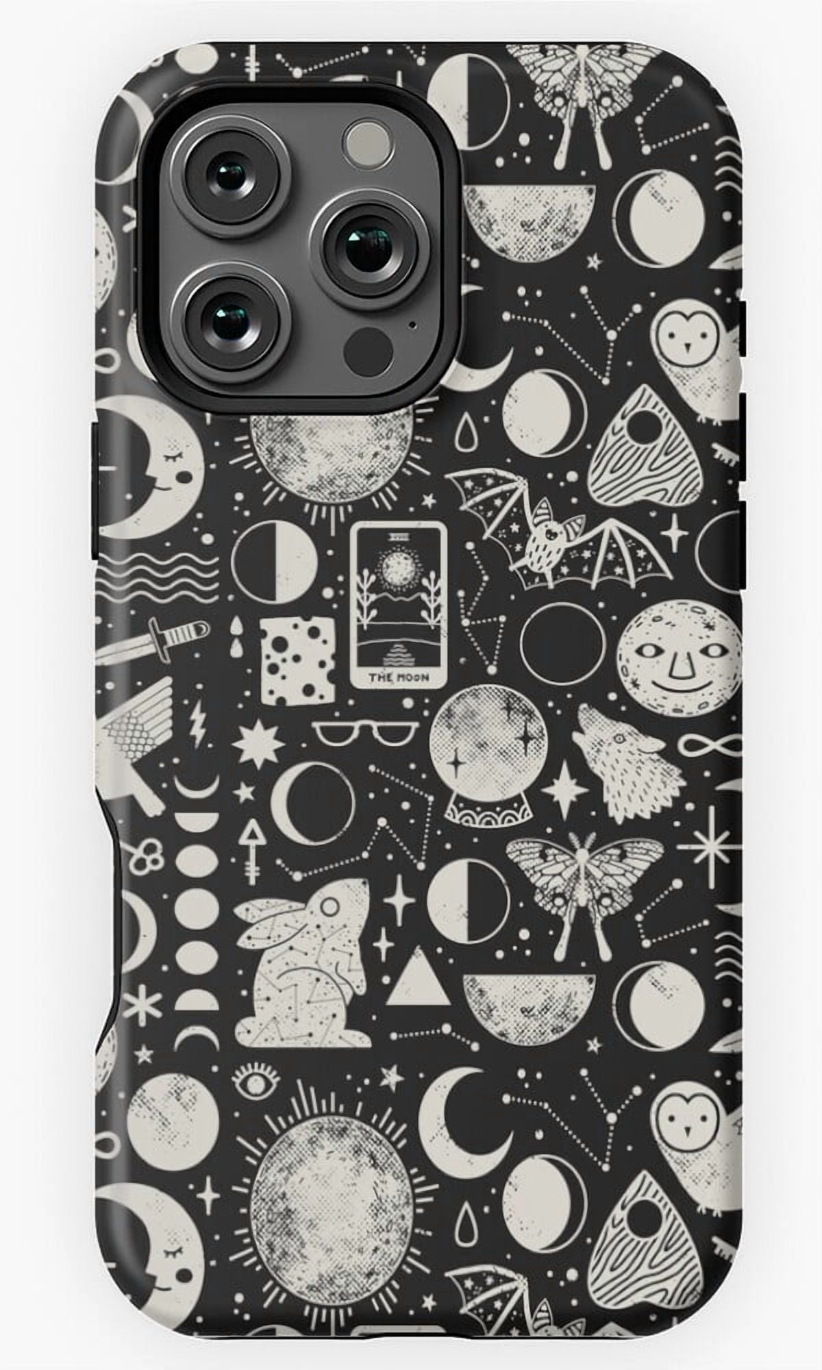 Lunar Eclipse Moon Phases Celestial Pattern iPhone 11–16 Pro Max ...