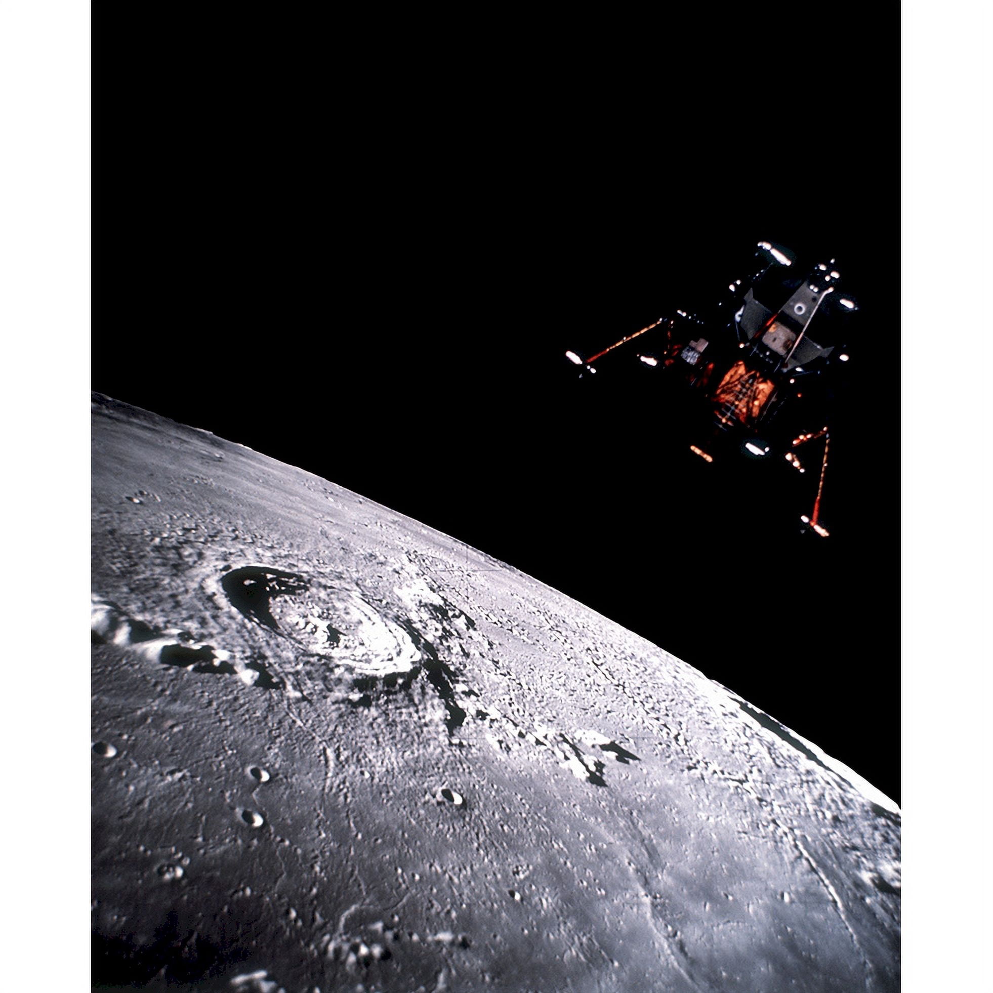 Lunar Module Eagle decends onto the Moon 1969 16"x20" Print - Walmart.com