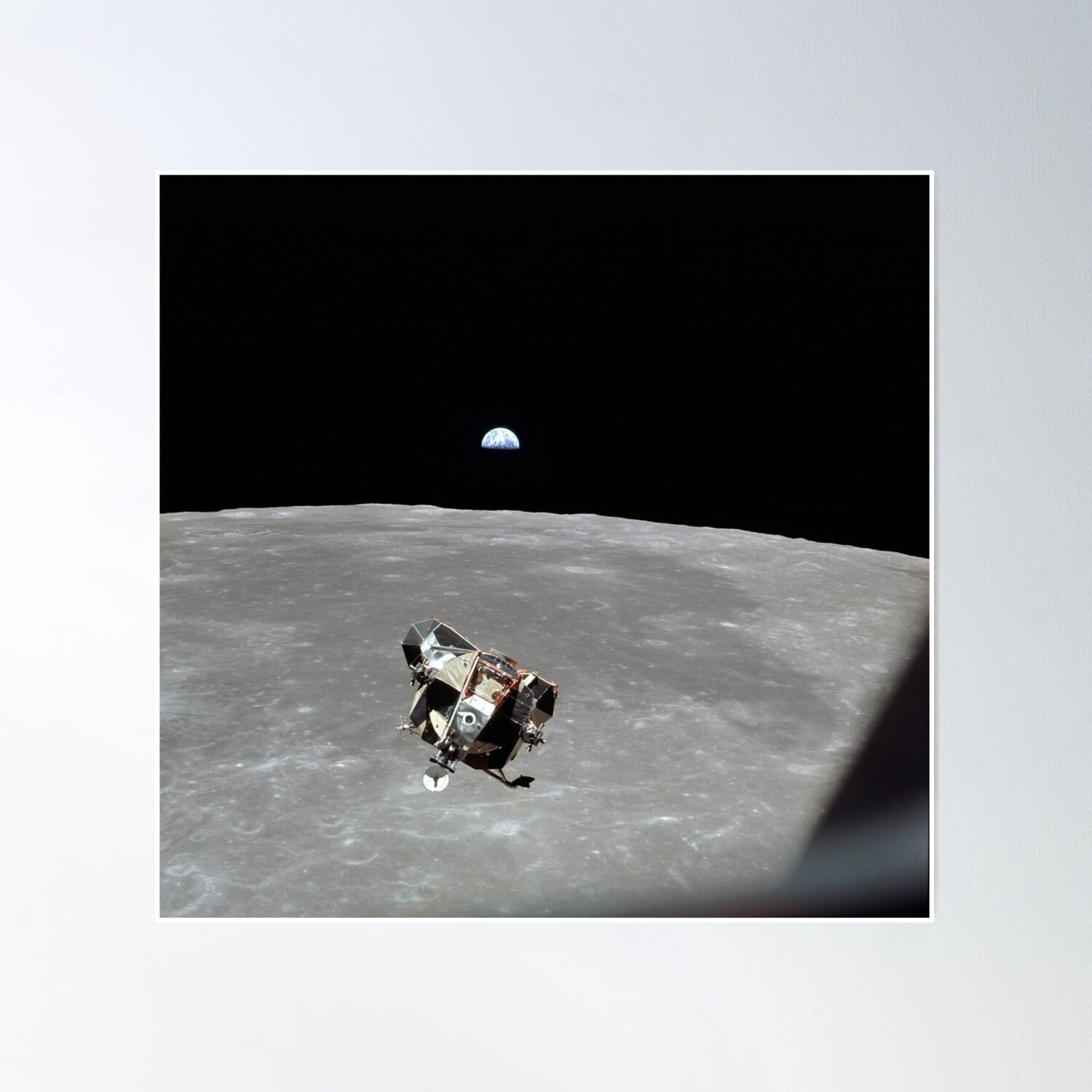 Lunar Module Moon Landing Poster Wall Art, Modern Wall Decor, 8x12 ...