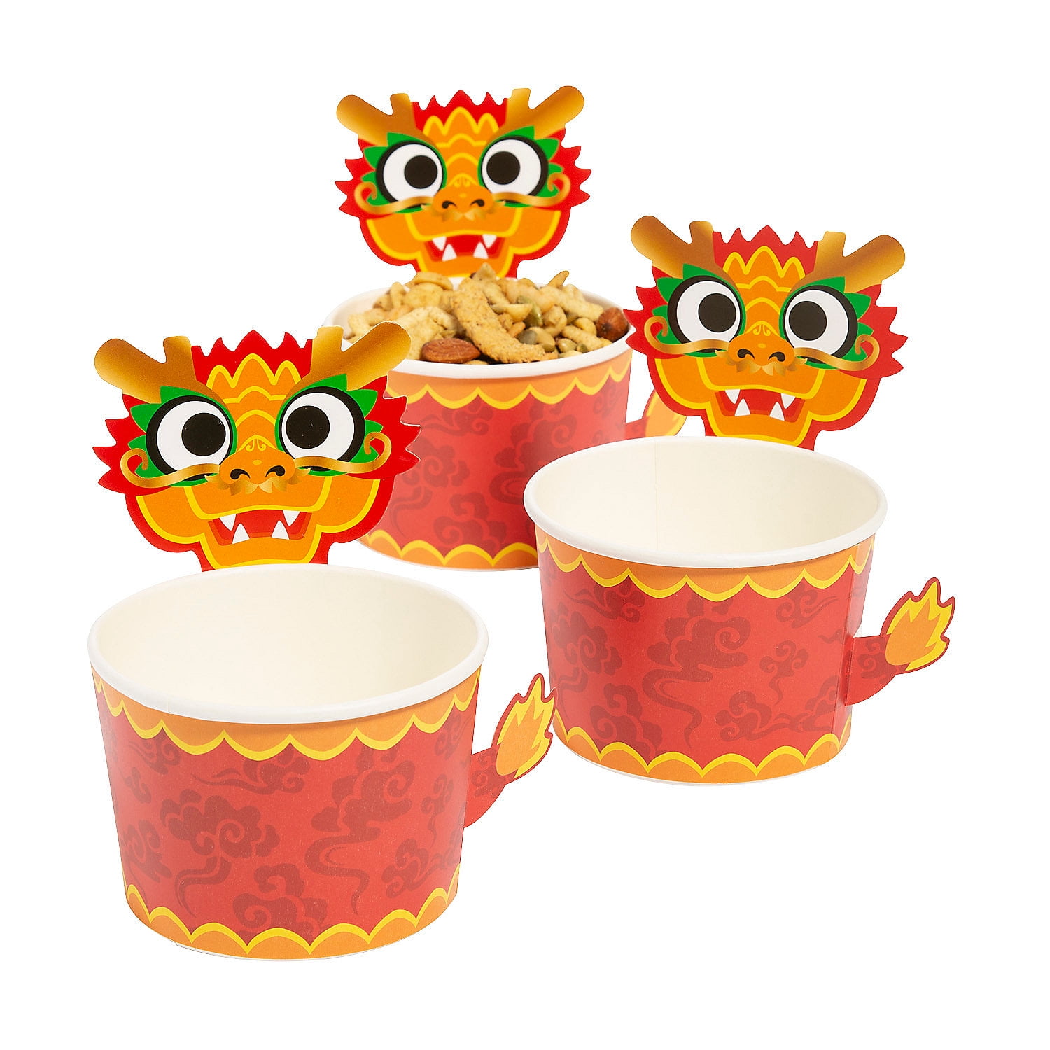 Lunar New Year Chinese Dragon Snack Cups - 12 Pc. - Walmart.com