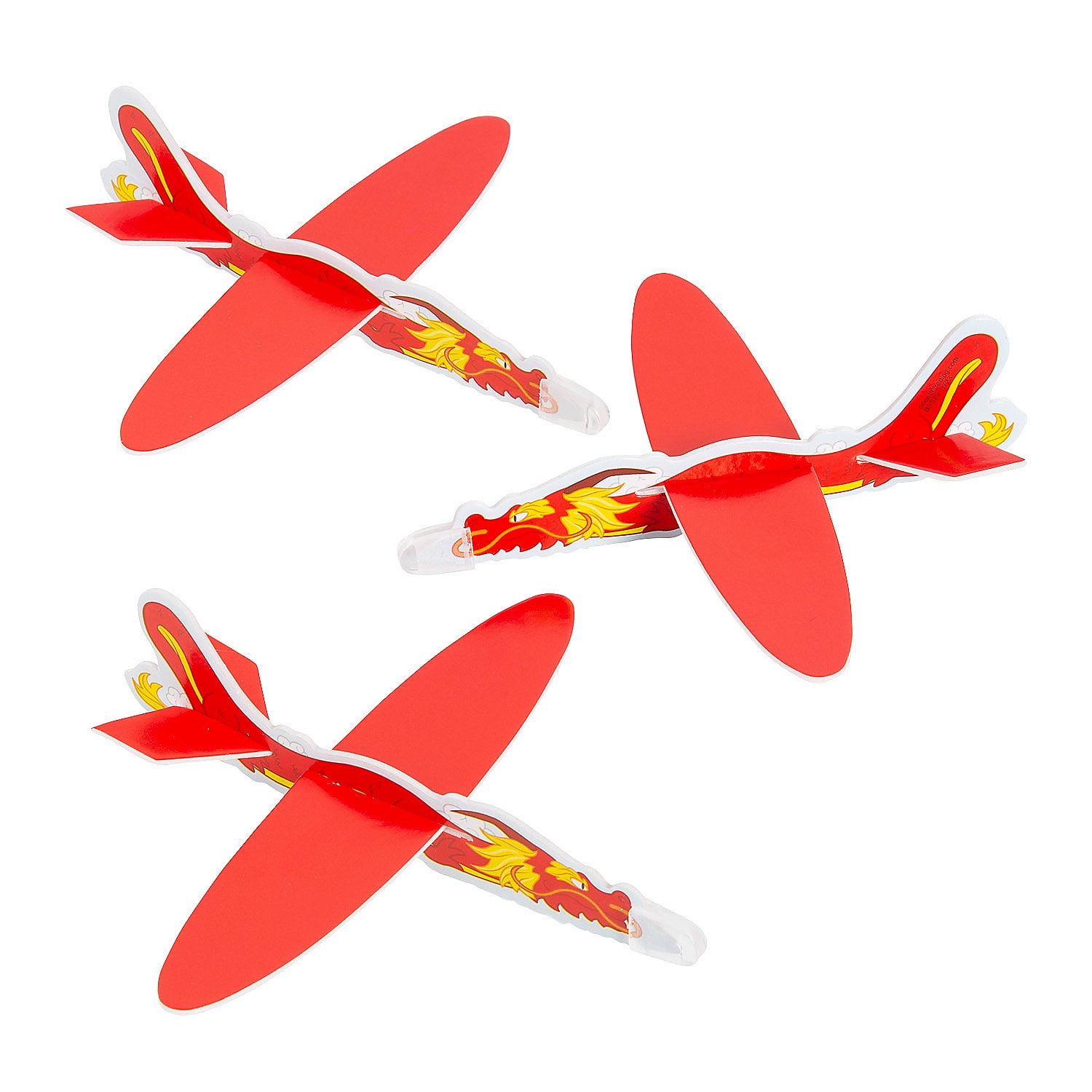 Lunar New Year Dragon Gliders - 12 Count - Chinese New Year Toy Favors ...