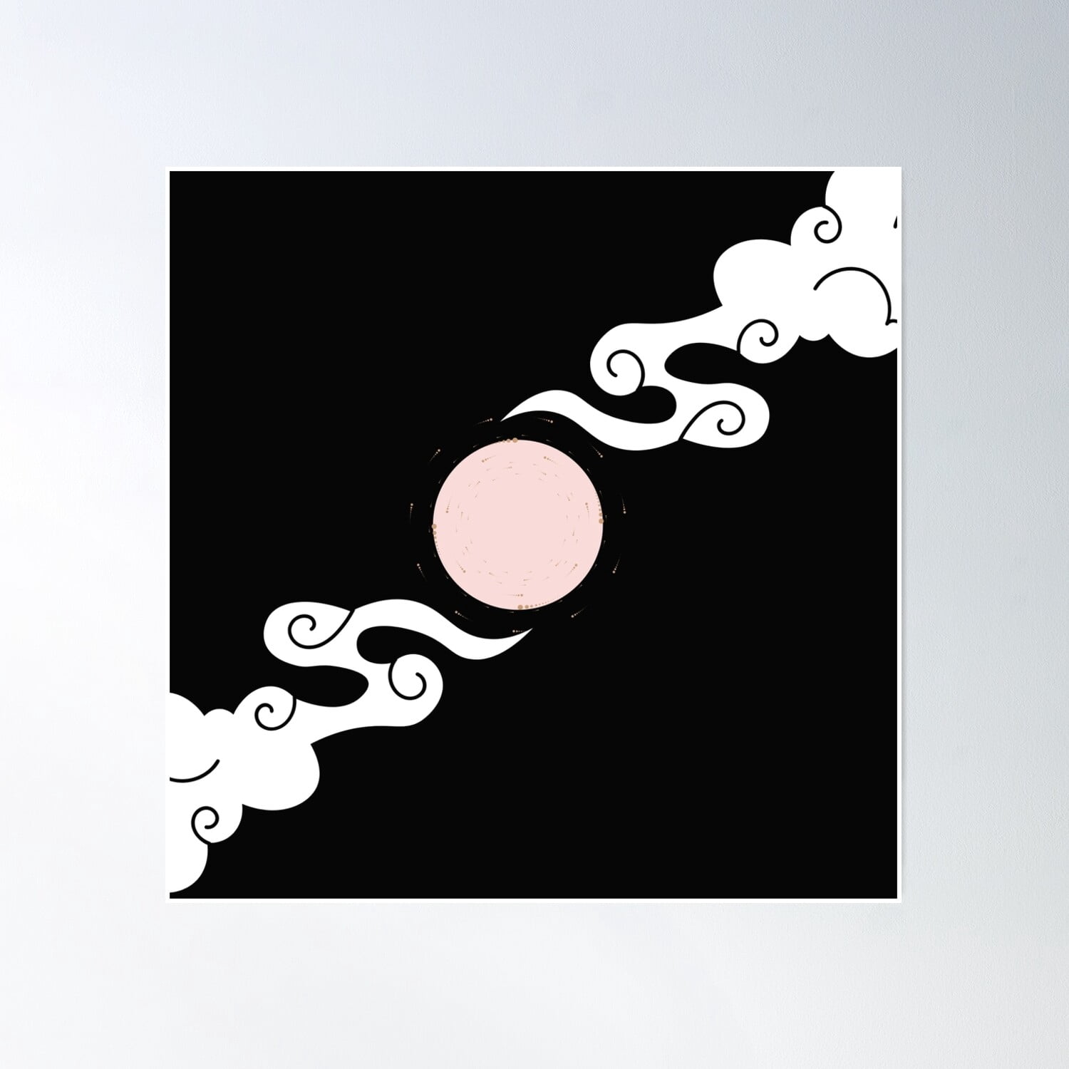 Lunar Phases - Minimalistic - Moon Phases Poster Wall Art, Modern Wall ...