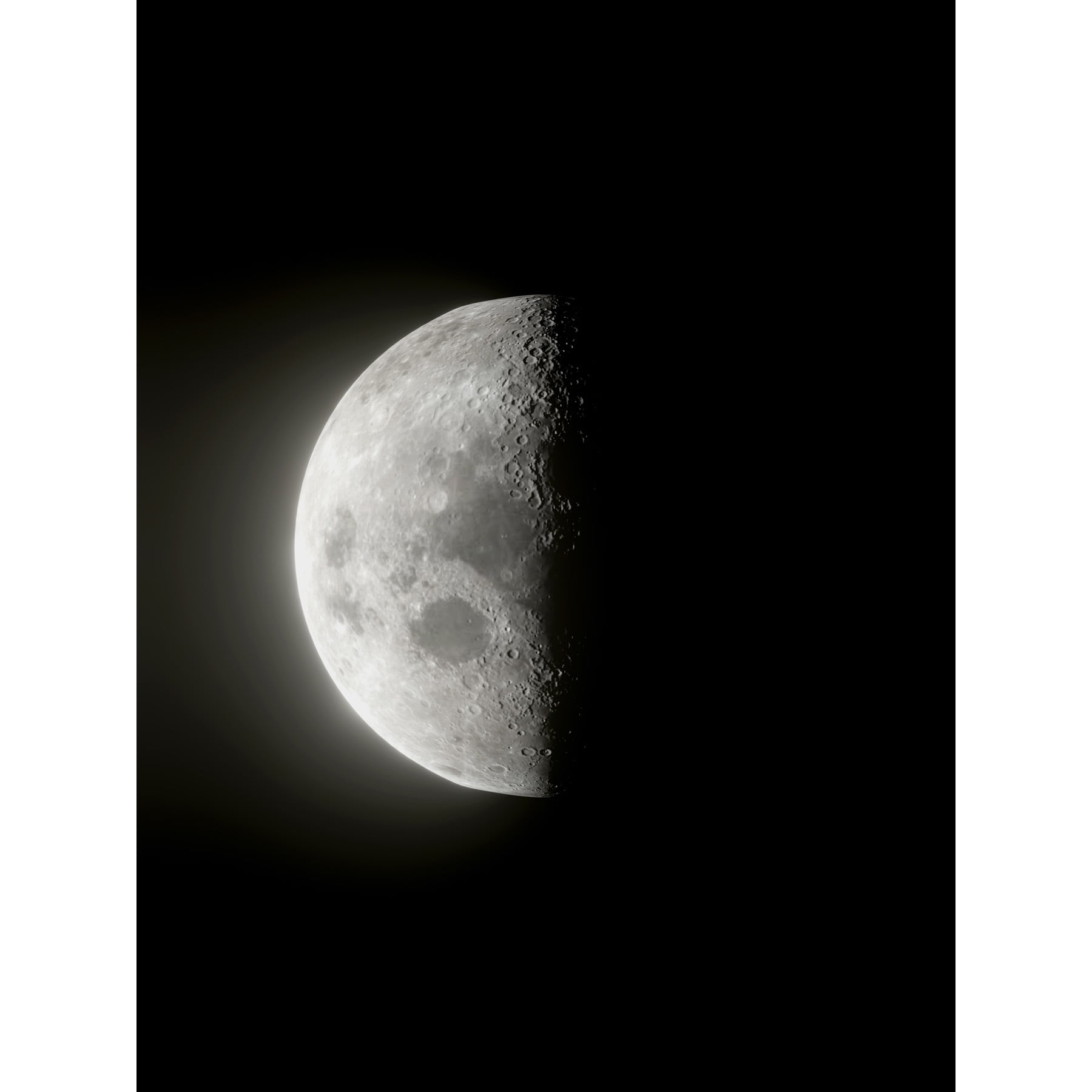 Lunar Phases Third Quarter Moon Space Astronomy Extra Large XL Wall Art ...