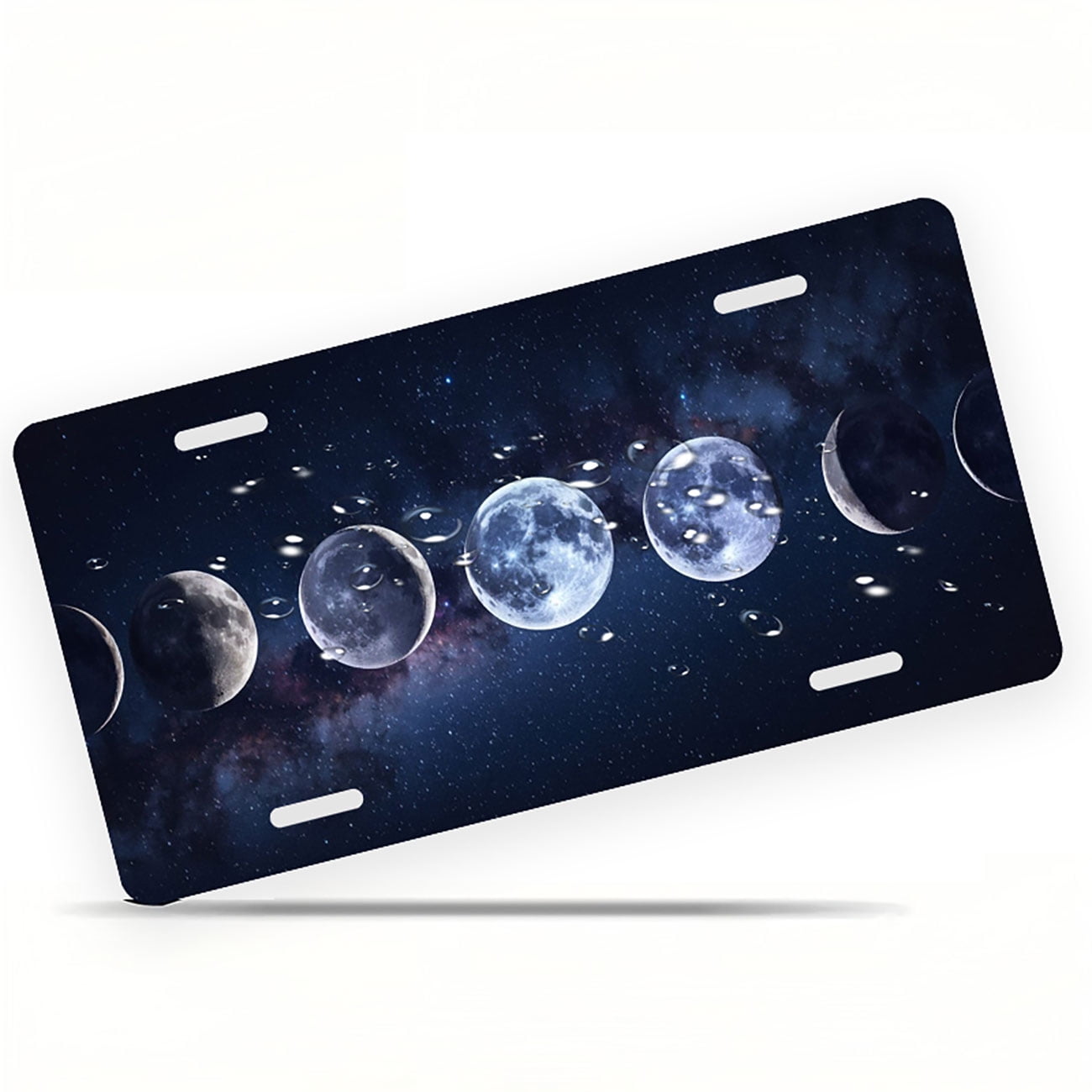 Lunar Phases in Space Funny Personalized License Plate Rust-proof ...