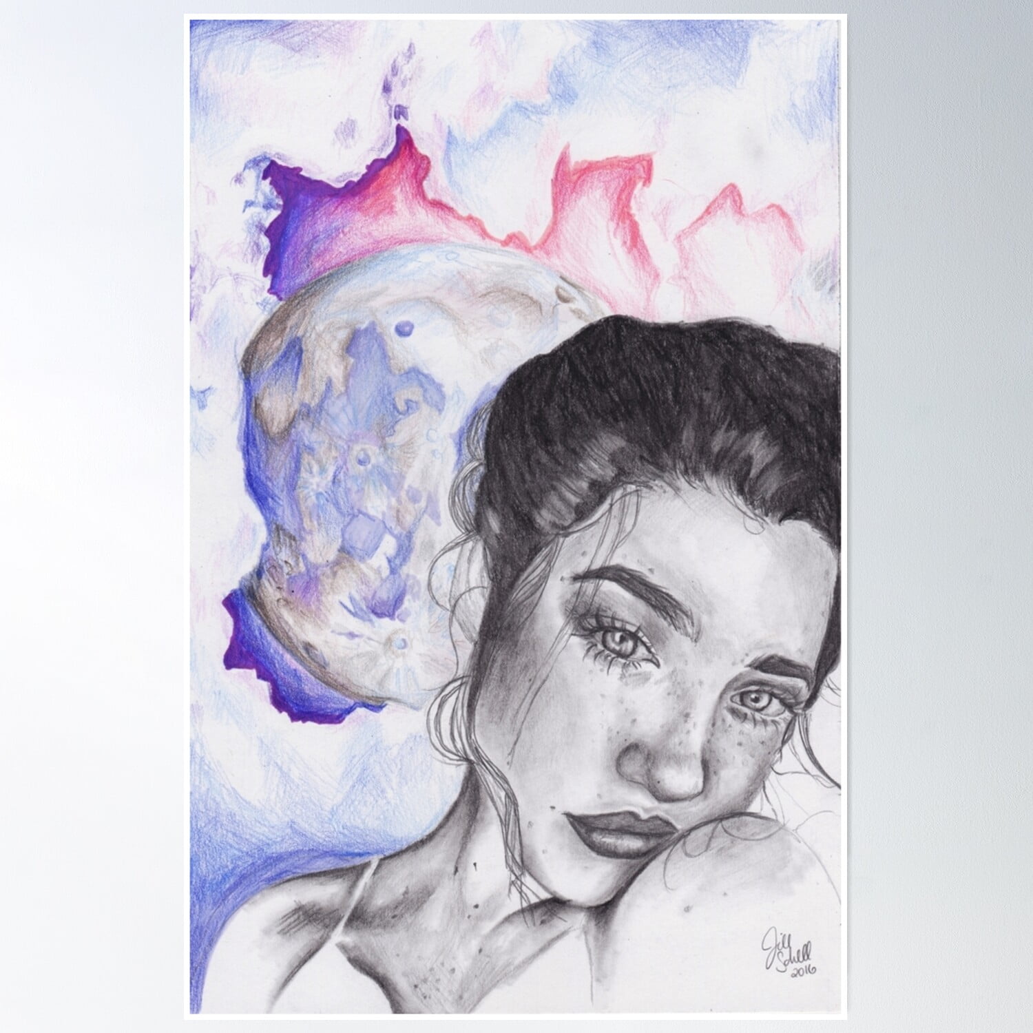 Lunar Poster Wall Art, Modern Wall Decor, 24x36 UNFRAMED - Walmart.com