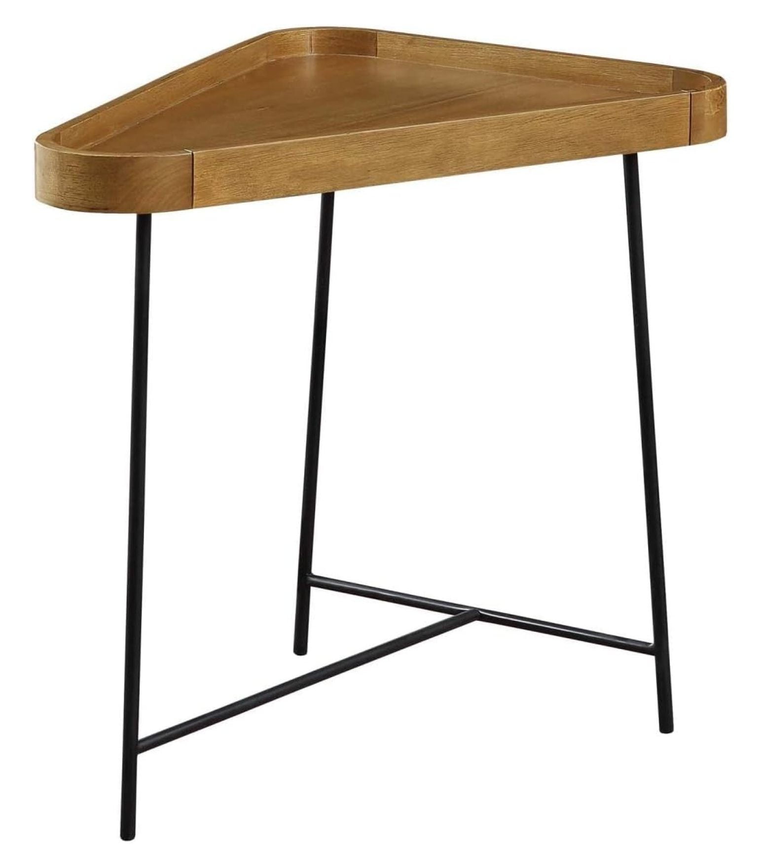 Lunar Triangle End Table, Driftwood/Black Driftwood / Black - Walmart ...