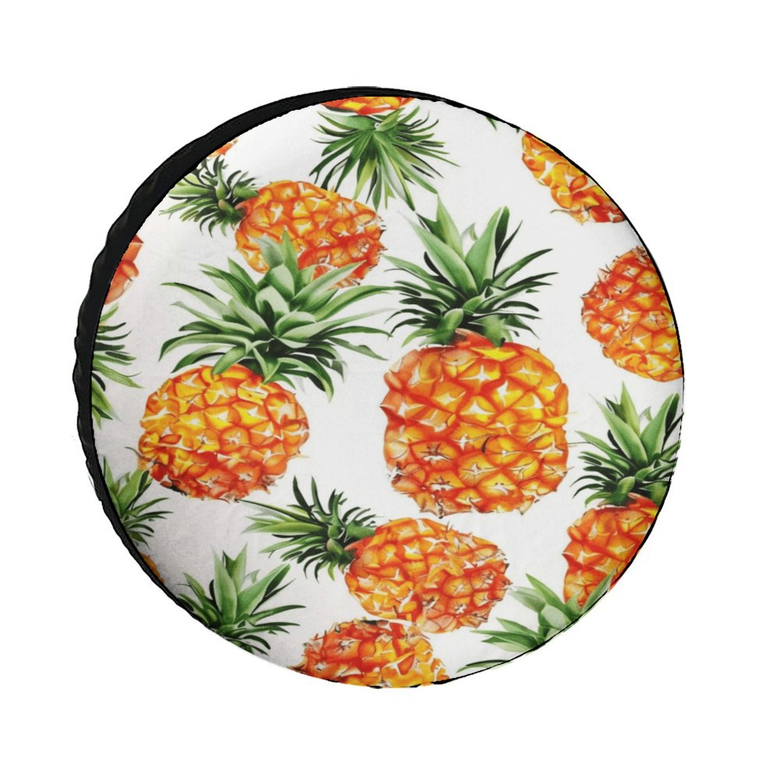 Lunarable Pineapple Spare Tire Cover,Universal Wheel Tire Cover for ...