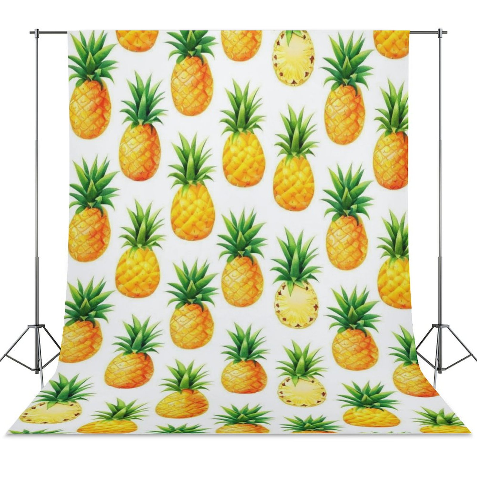 Lunarable Pineapple Spring Backdrop Backdrops for Photography Photo ...
