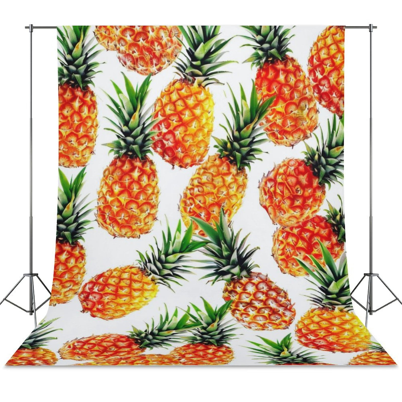 Lunarable Pineapple Spring Wall Backdrop Background Floral Backdrops ...