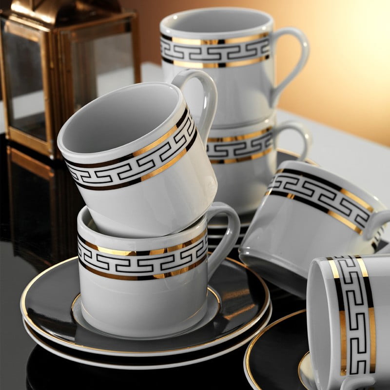 Lunari - 0715 - White Gold - Coffee Cup Set - Walmart.com