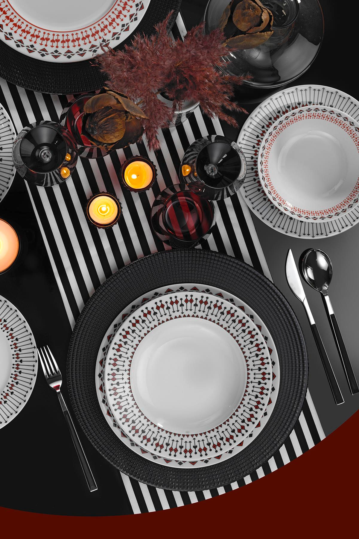Lunari - 0908 - Multicolor - Dinner Set - Walmart.com