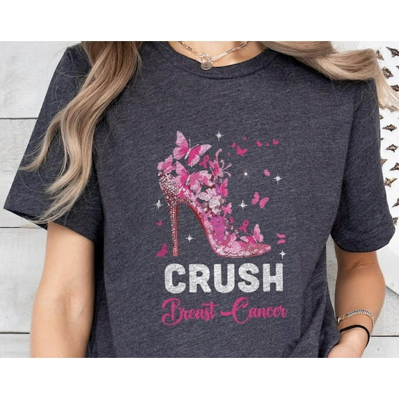 Lunari Crush Breast Cancer Shirt,Breast Cancer Survivor Shirt,Pink High ...