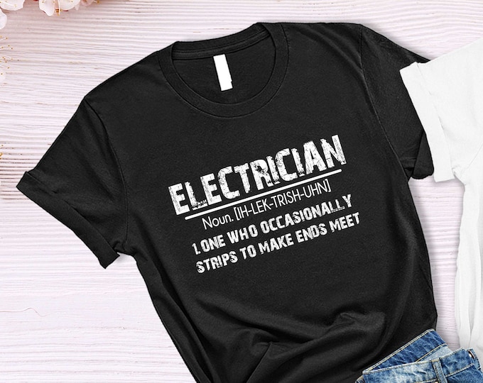 Lunari Electrician Shirt, Fathers Day Gift Idea, Gift from Wife for ...