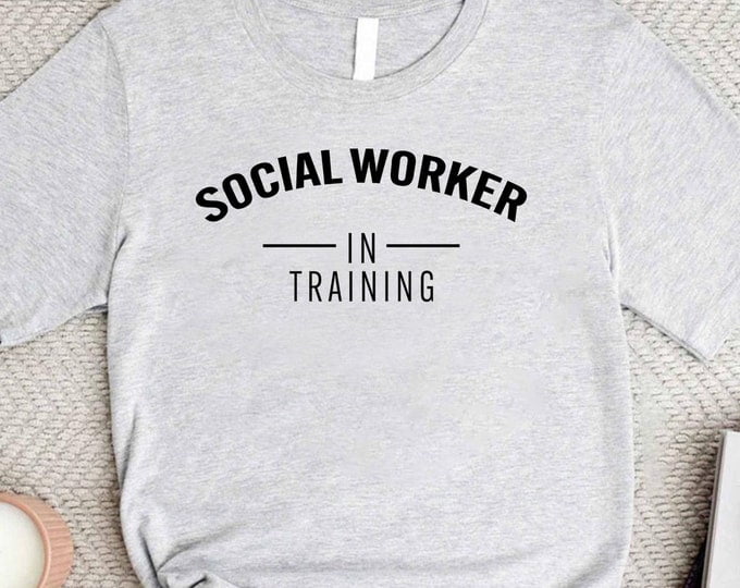 Lunari Social Worker In Training Shirt, MSW Graduation Gift, Future ...