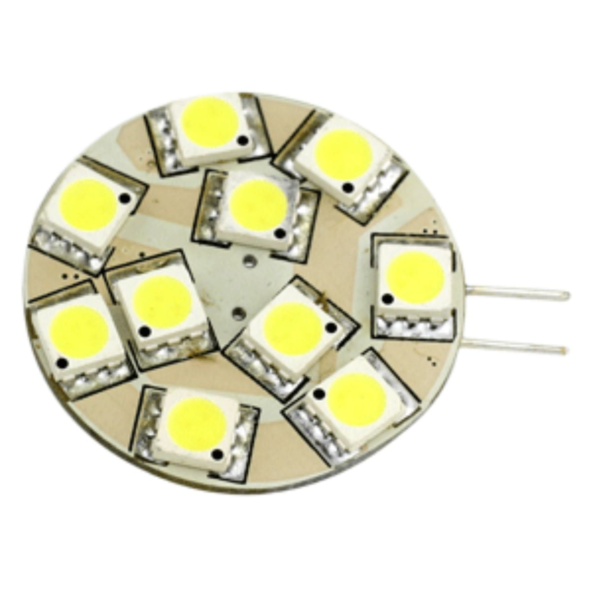 Lunasea G4 12 LED Side Pin Light Bulb - 12VAC or 10-30VDC 2W... [LLB ...