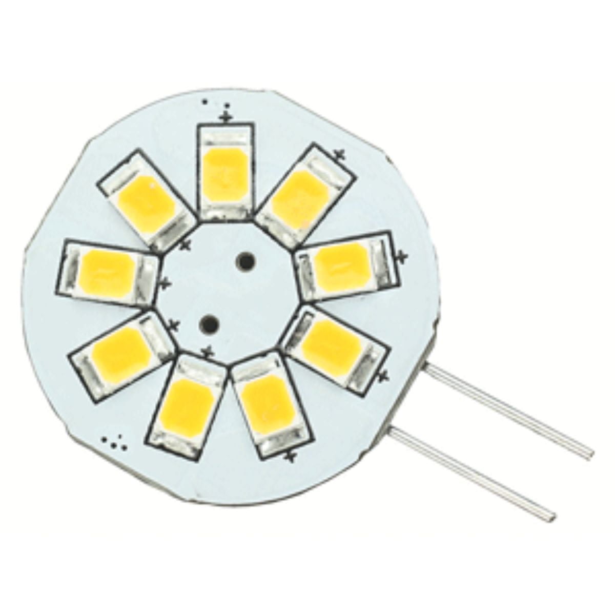 Lunasea G4 8 LED Side Pin Light Bulb - 12VAC or 10-30VDC/1.2W/123 ...