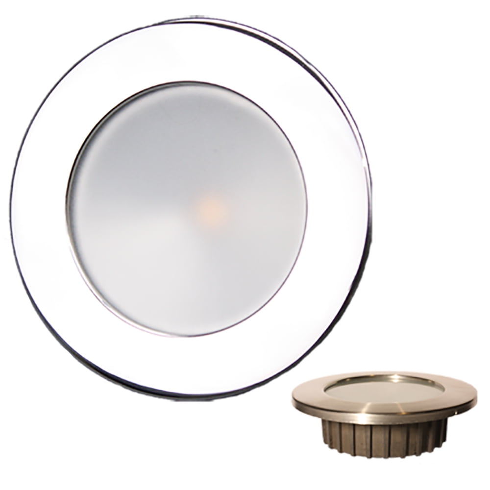 Lunasea ZERO EMI Recessed 3.5 LED Light - Warm White, Red w/Polished ...