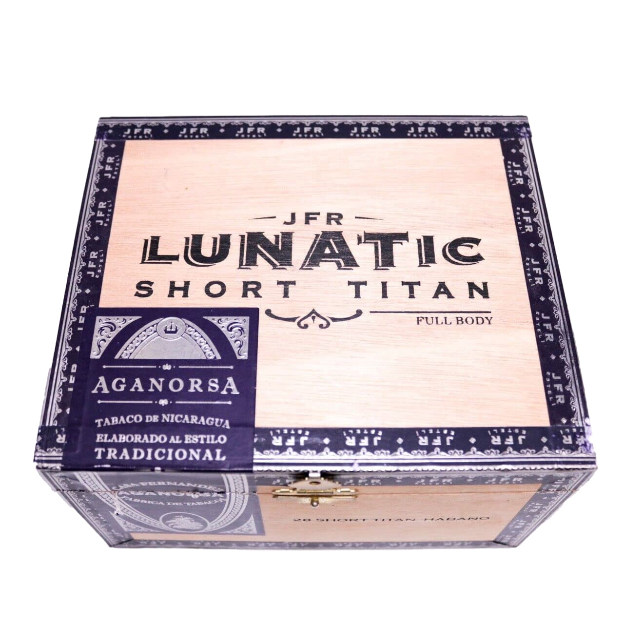 Lunatic Short Titan Habano Empty Wood Cigar Box 7" x 6" x 4" - Walmart.com