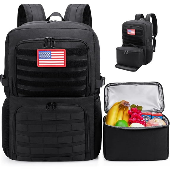 Lunch Backpack, Laptop Backpack 17 inch for Work w/Insulated Cooler ...