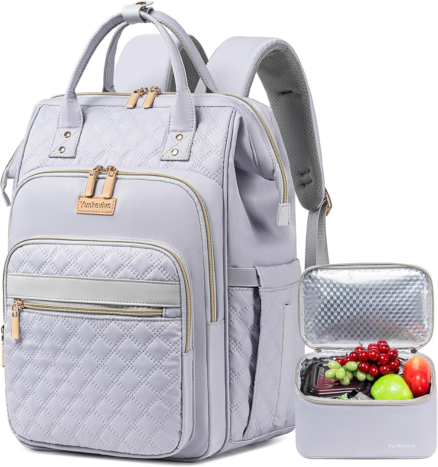 Lunch Backpack for Women, 15.6 Inch Laptop Backpack for Women Stylish ...