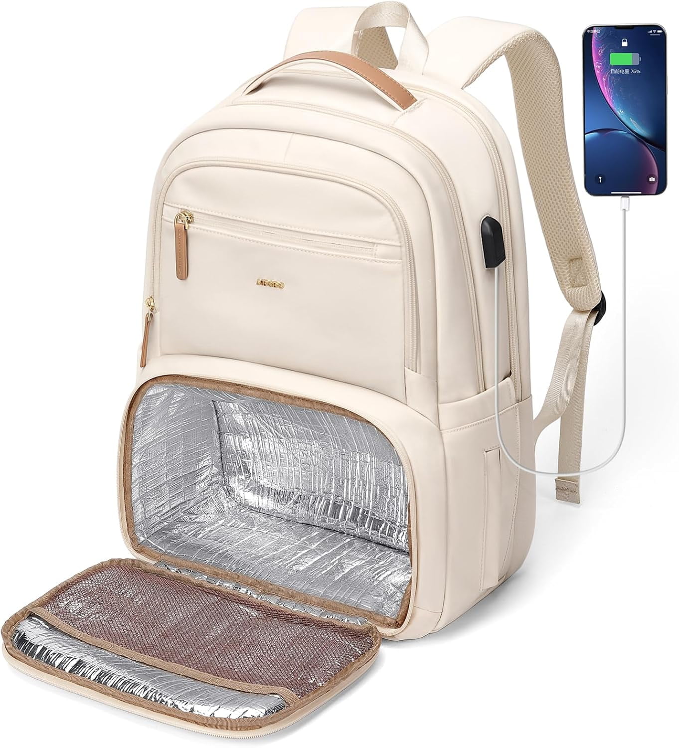 Lunch Backpack for Women Men,15.6Inch Insulated Cooler Lunch Box ...