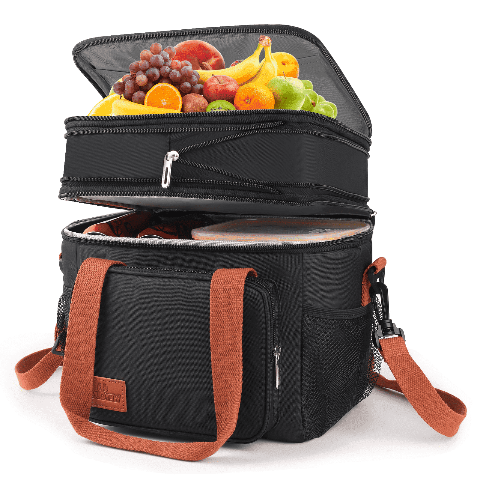 17L Expandable Insulated Lunch Box Bag for Women/Men, Leak-Proof ...