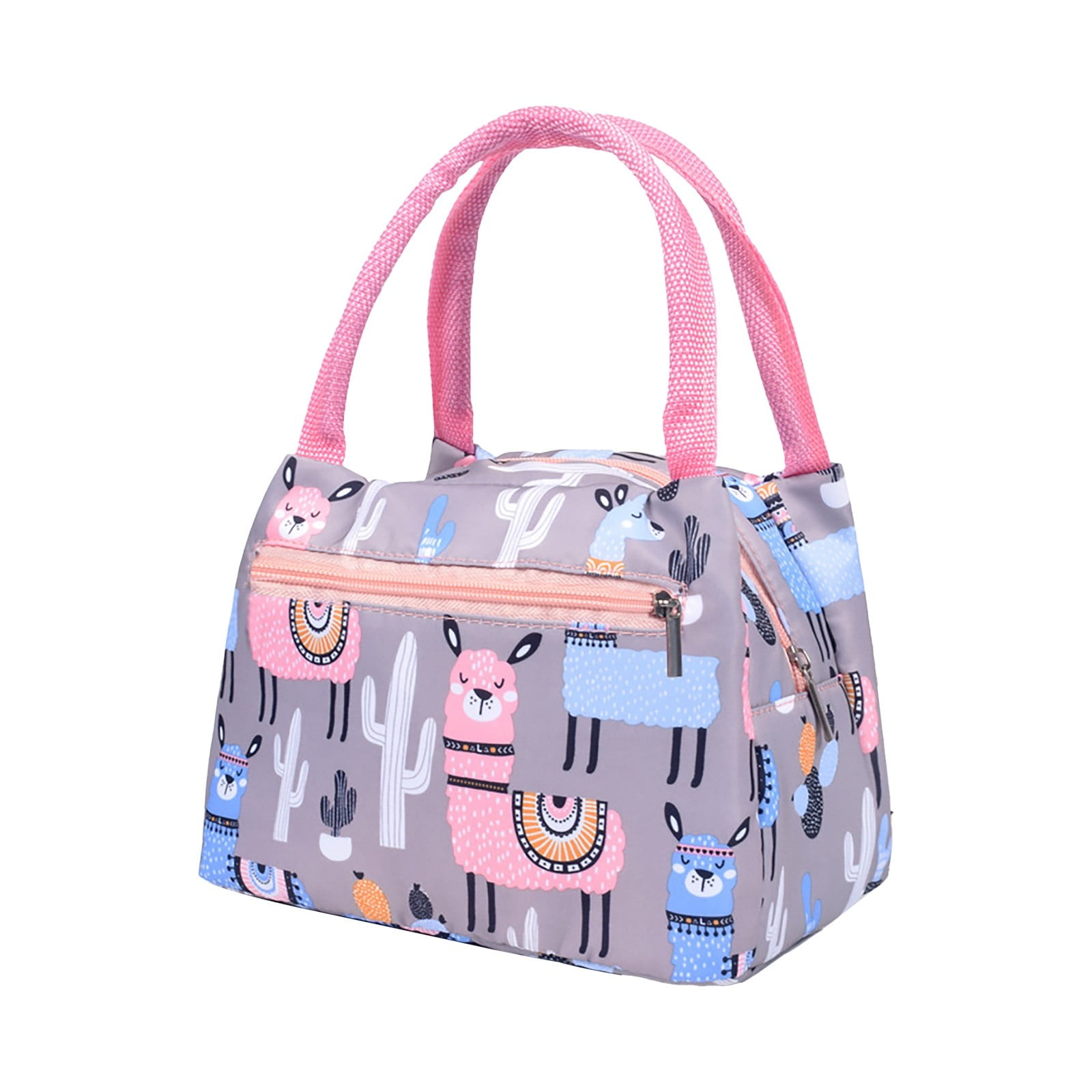 Lunch Bag 2 for Daily Use Insulated Portable Zippered with Thickened ...