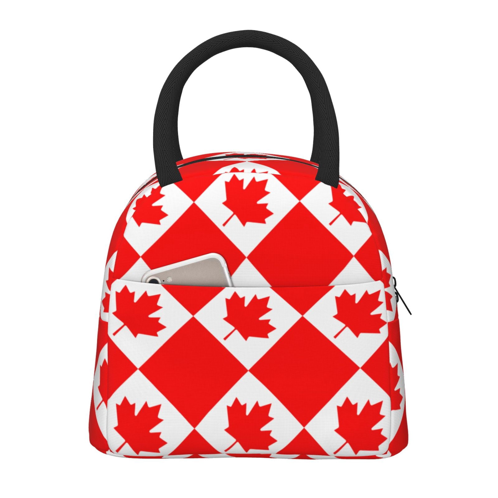 Lunch Bag Canadian Flag Reusable Insulated Lunch Tote Cooler Box for ...