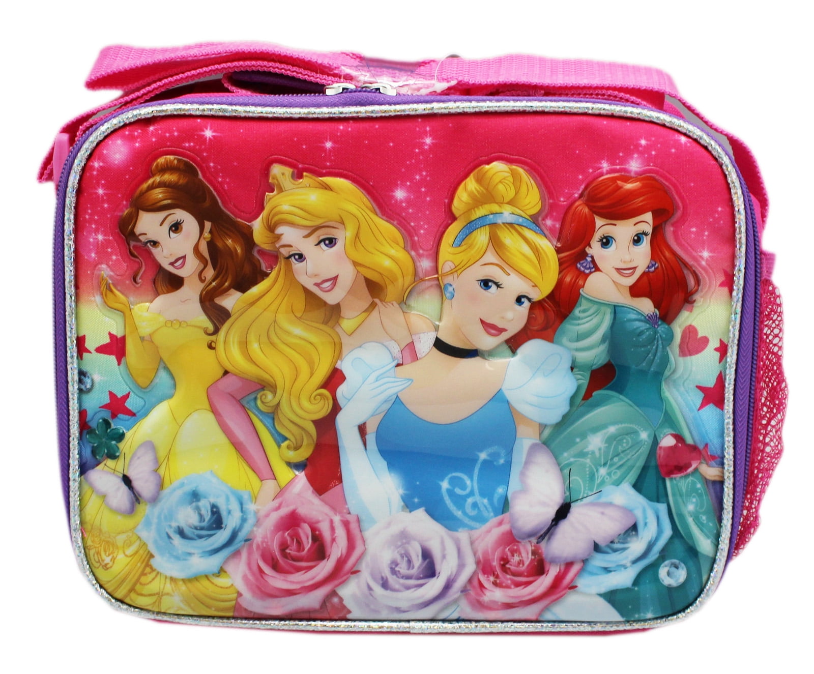 Disney Princess Lunch Box - Belle, Ariel, Cinderella, Aurora - New ...