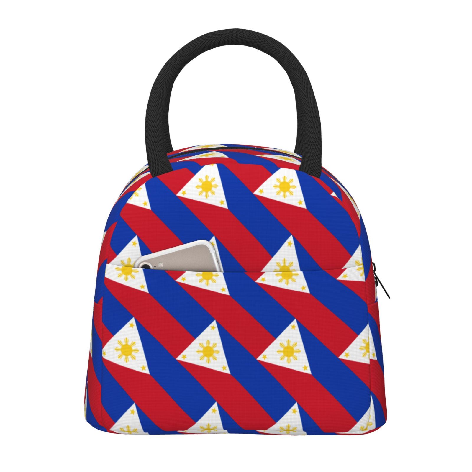 Lunch Bag Filipino Flag Reusable Insulated Lunch Tote Cooler Box for ...