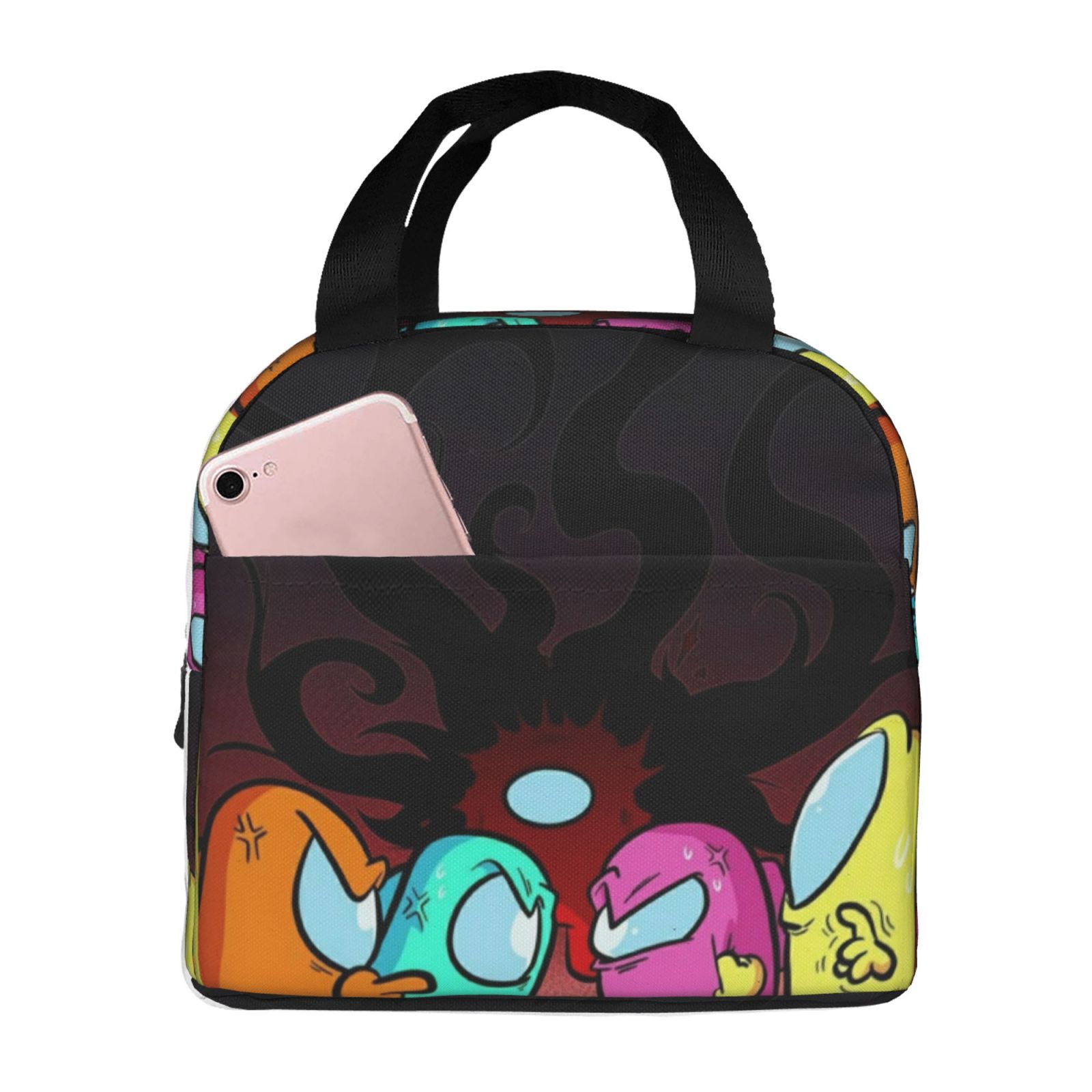 Lunch Bag,Gaming Among Us Angry Lunch Box for Men,Reusable Insulated ...