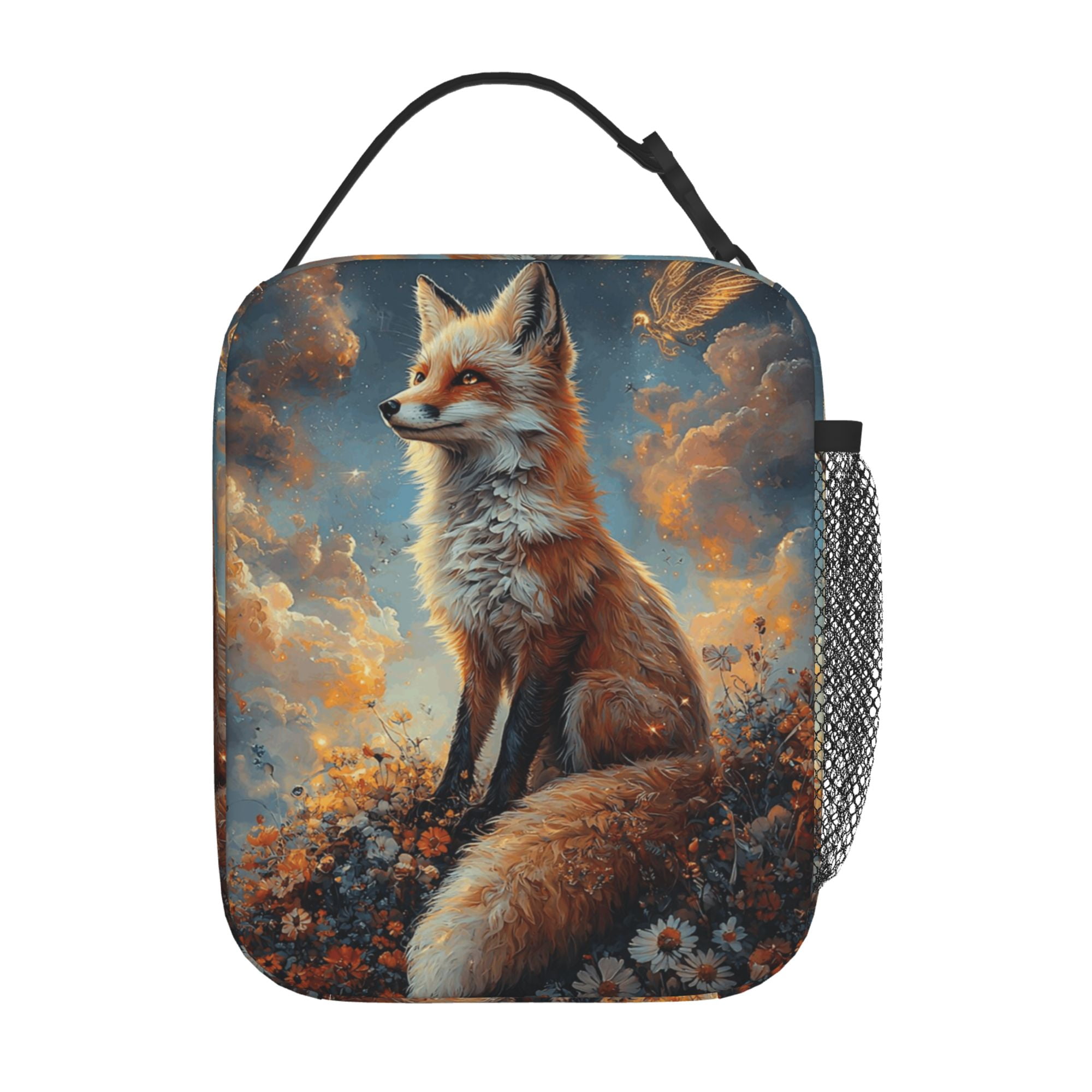 Lunch Bag Ginger Cat Scarf Eyes Reusable Lunch Box For Adult, Leakproof ...