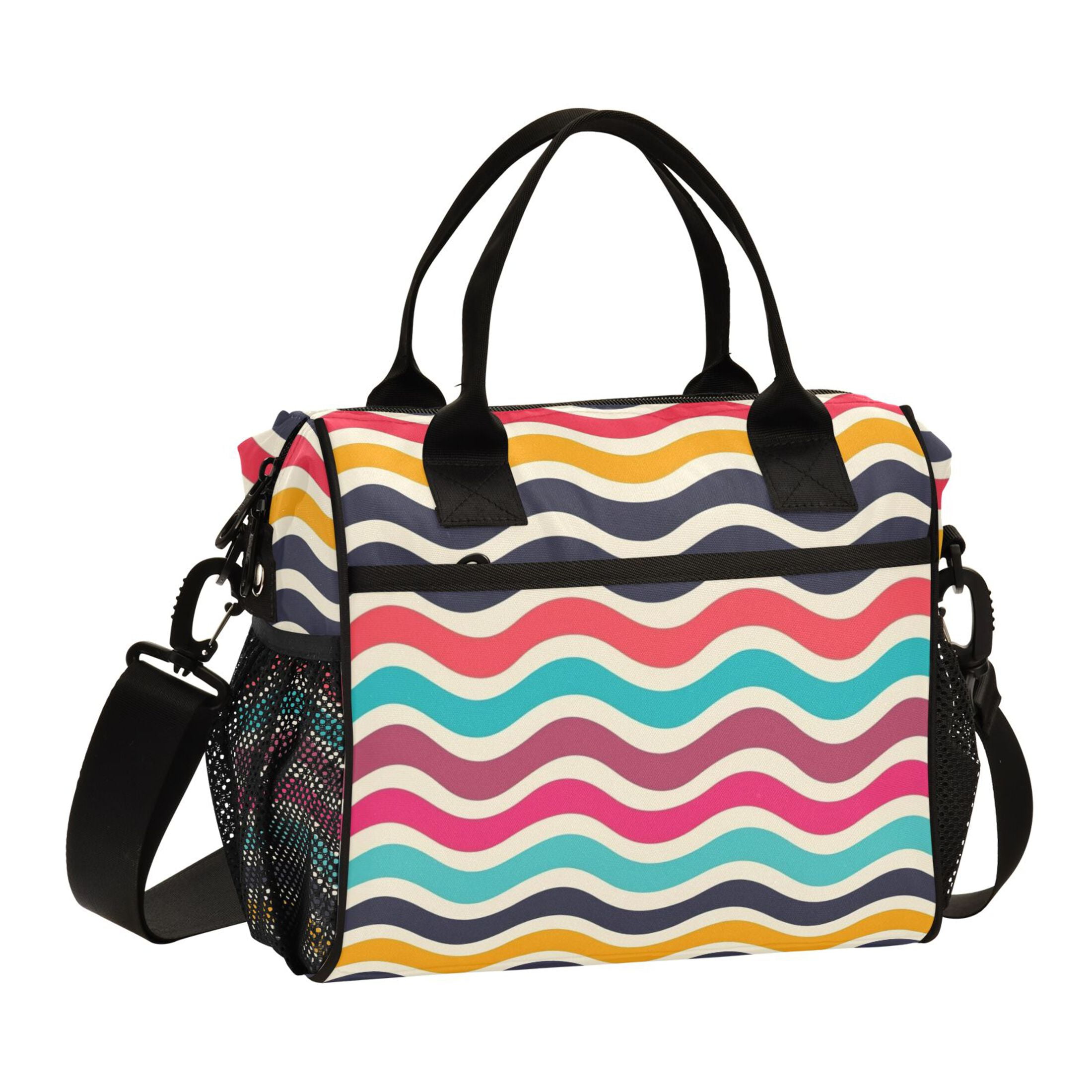 Lunch Bag Insulated Lunch Box Leakproof Reusable Cooler Tote Adjustable ...