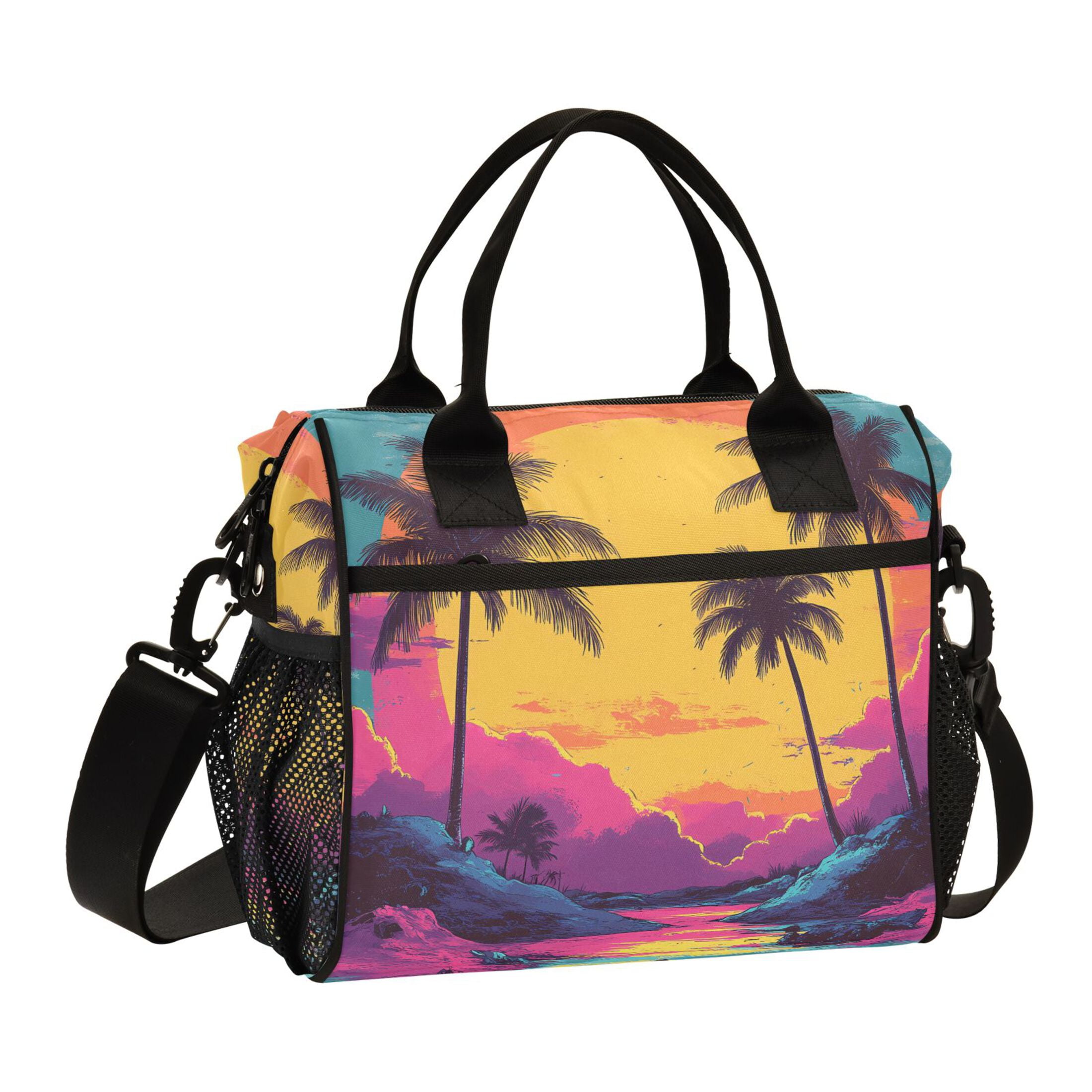 Lunch Bag Insulated Lunch Box Leakproof Reusable Cooler Tote Adjustable ...