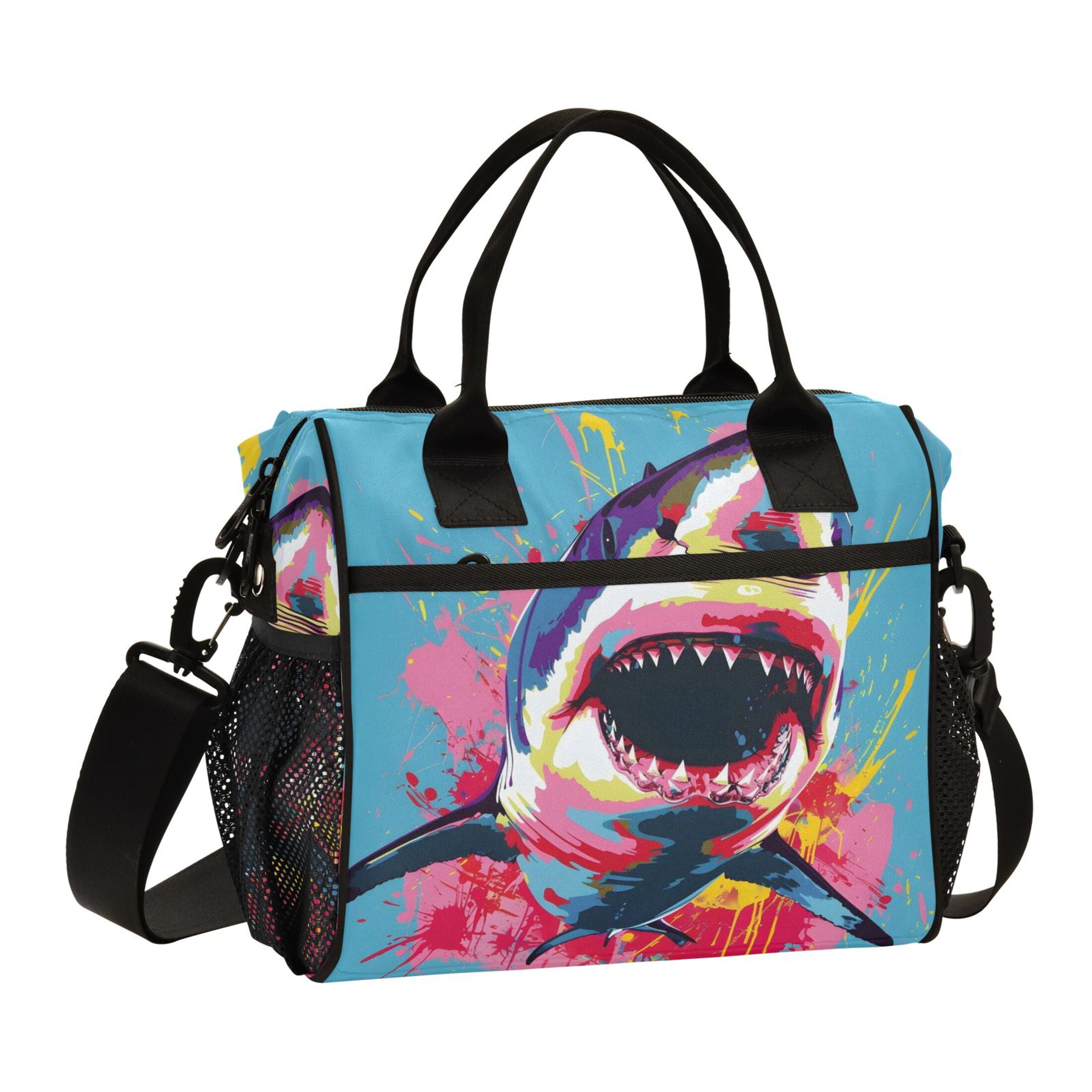 Lunch Bag Insulated Lunch Box Leakproof Reusable Cooler Tote Adjustable Shoulder Strap for Men ...