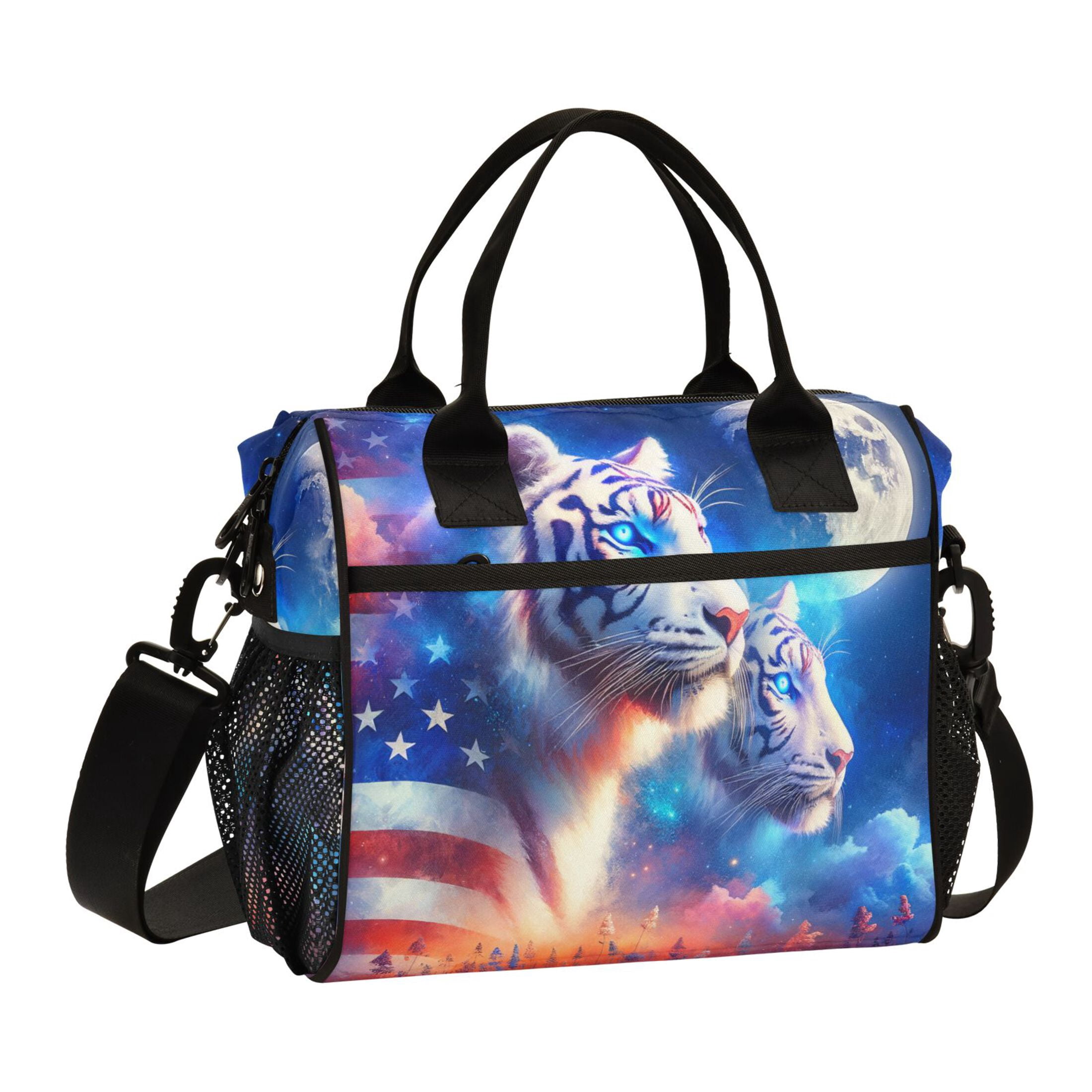Lunch Bag Insulated Lunch Box Leakproof Reusable Cooler Tote Adjustable ...