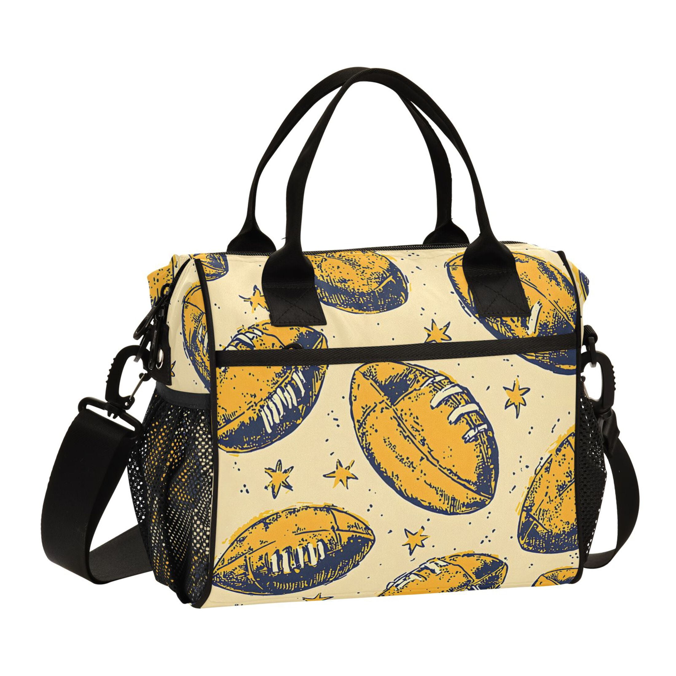 Lunch Bag Insulated Lunch Box Leakproof Reusable Cooler Tote Adjustable ...