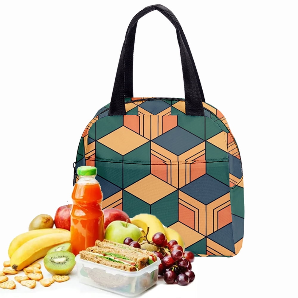 Lunch Bag Lunch Box Container with Fruit Fork & Water Cup for School ...