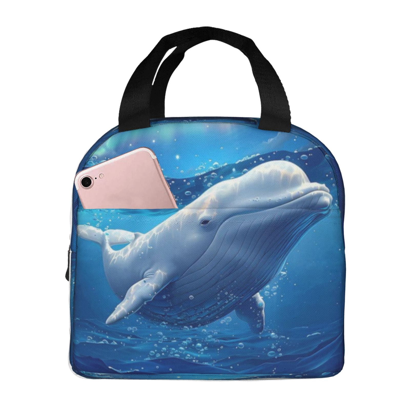 Lunch Bag Lunch Box Whale For Women Men,Reusable Insulated Lunch Tote ...
