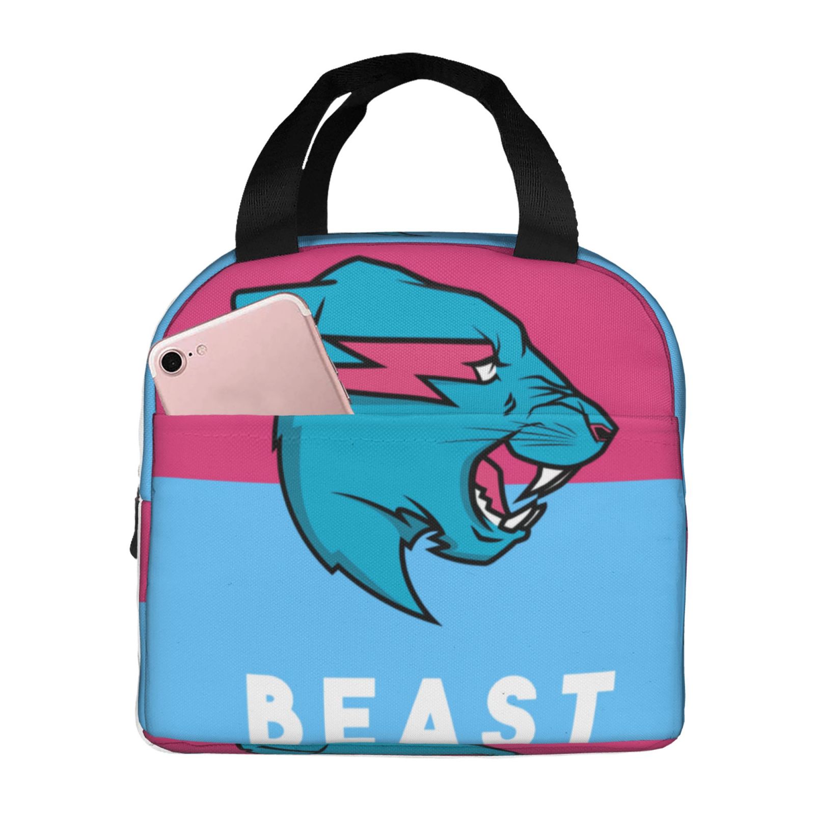 Lunch Bag,Mr-Beast Lunch Box for Men,Reusable Insulated Lunch Tote ...