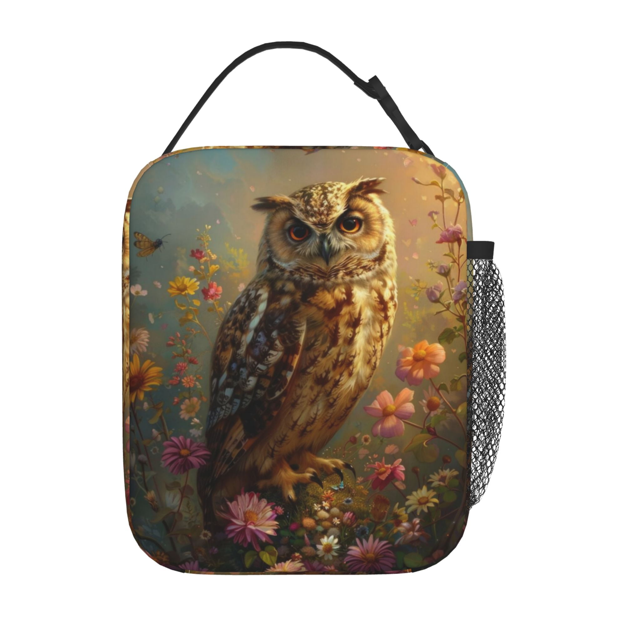Lunch Bag Owl Forest Moss Ferns Reusable Lunch Bag Leakproof, Insulated ...