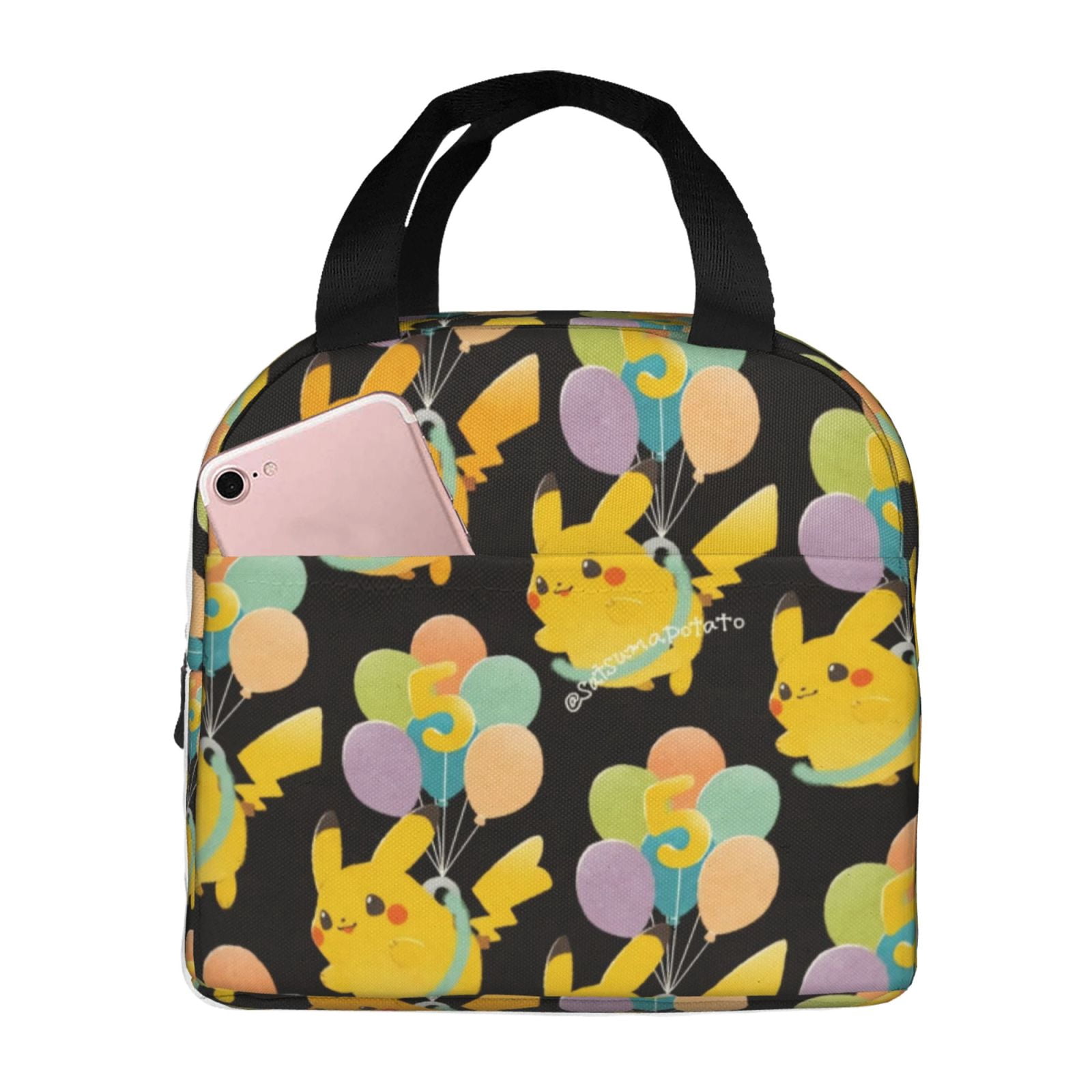 Lunch Bag,Pokémon-Pikachu Balloon Lunch Box for Women & Men,Insulated ...